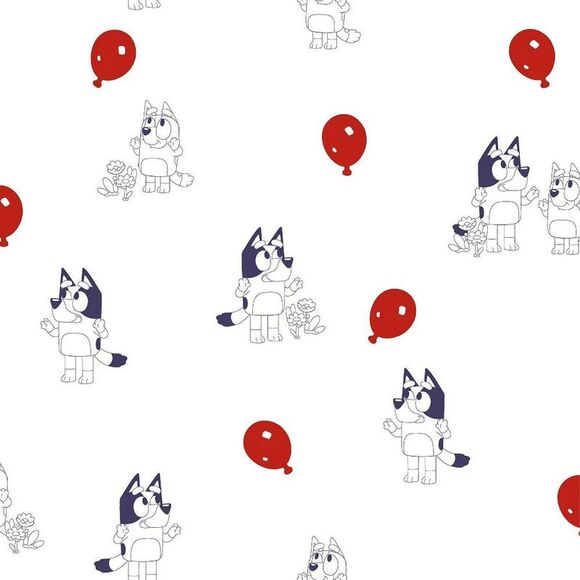 Disney | Wall Decor | Disney Bluey Keepy Uppy Kids Peel And Stick Wallp ...